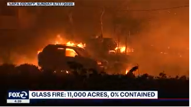 A big fire fight .. Risk of Glass Fire threatening to spike as Bay Area ...